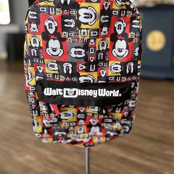 Disney | Bags | Walt Disney World Mickey Mouse Print Backpack | Poshmark